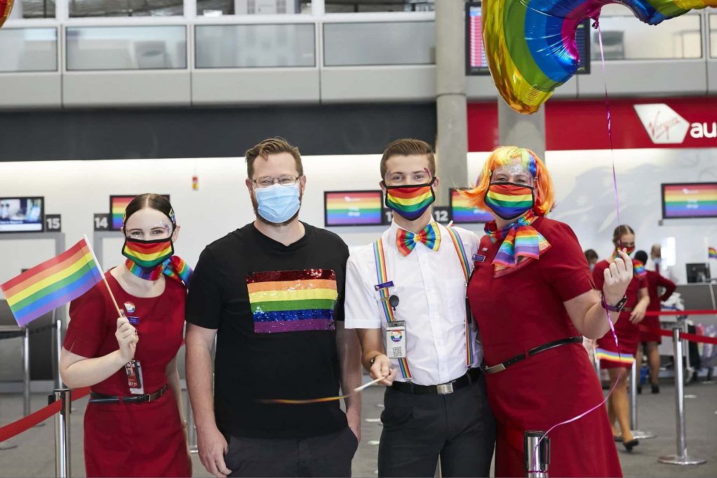 In pictures: Virgin’s first themed Sydney Pride flight – Australian ...