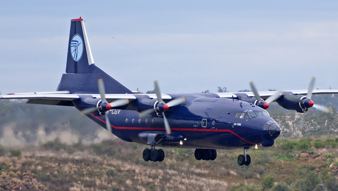 Photos: Ukrainian Air Alliance Antonov An-12 lands in Wellcamp ...