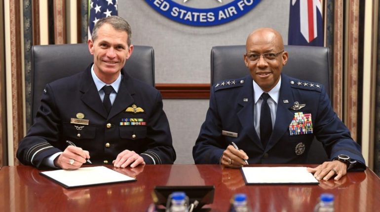 RAAF chief signs declaration with US – Australian Aviation